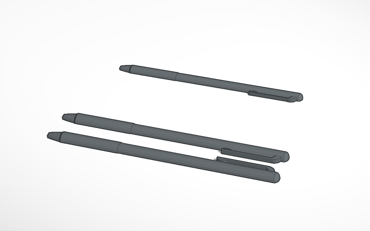 3D design Touchscreen Stylus - Tinkercad