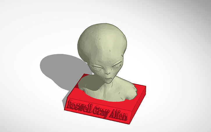 3D design Roswell alien - Tinkercad