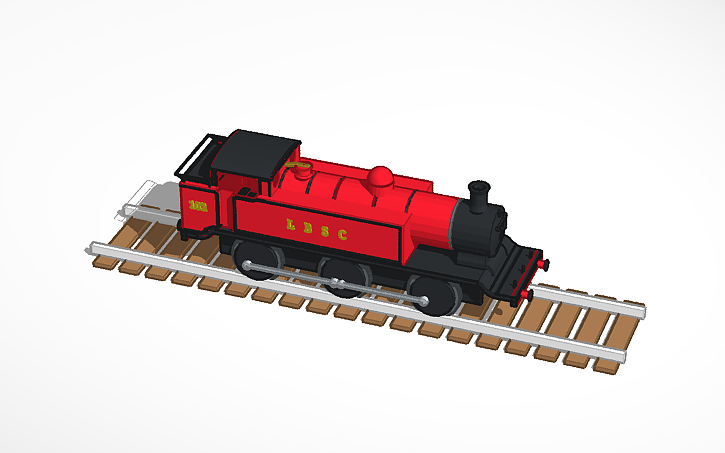 3D design The Red Tank Engine (Class E2 Mk1) - Tinkercad