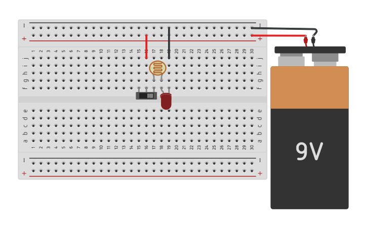 Circuit design LDR C3 | Tinkercad