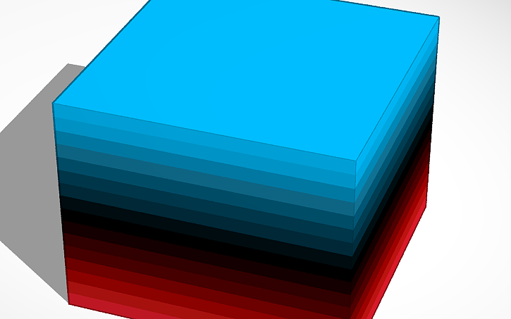 3d Design Gradient Block Tinkercad