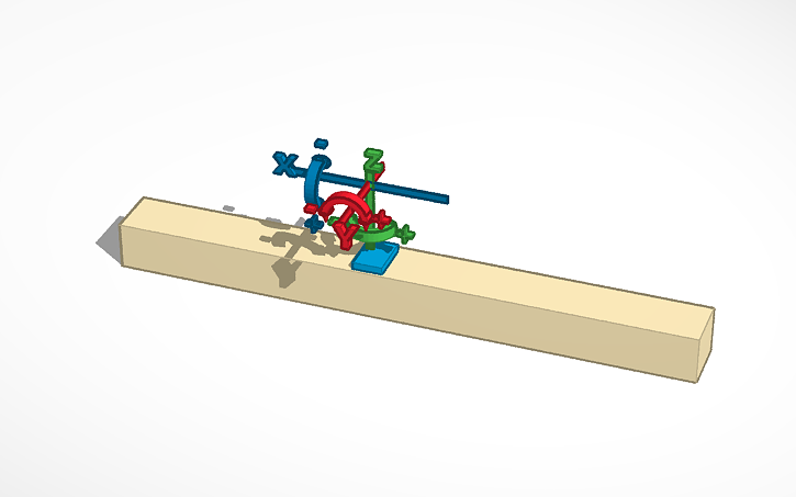 3D design IMU MPU6050 XYZ - Tinkercad