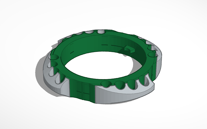 3D design "Wrath Meliodas " beyblade layer base 2 - Tinkercad