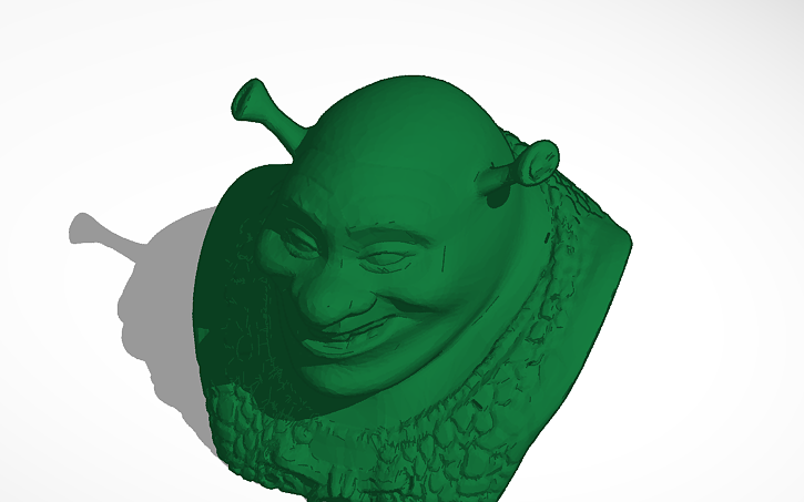3D design shrek - Tinkercad