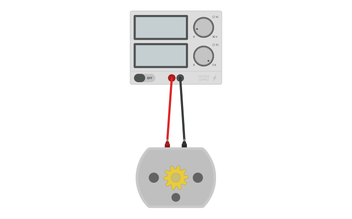 Circuit design Prova Motore Vcc Variabile | Tinkercad