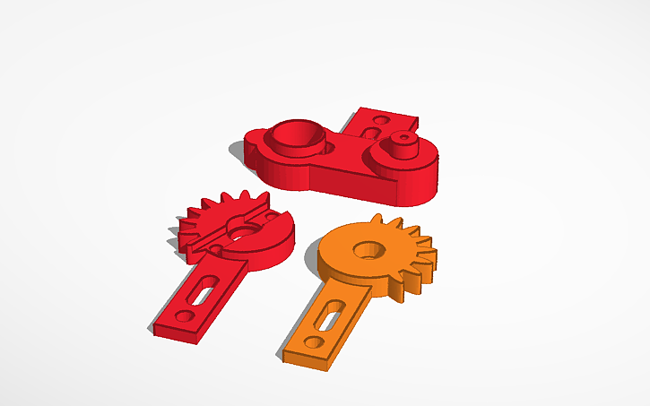 3D design FTC 9g Servo Claw Mount - Tinkercad