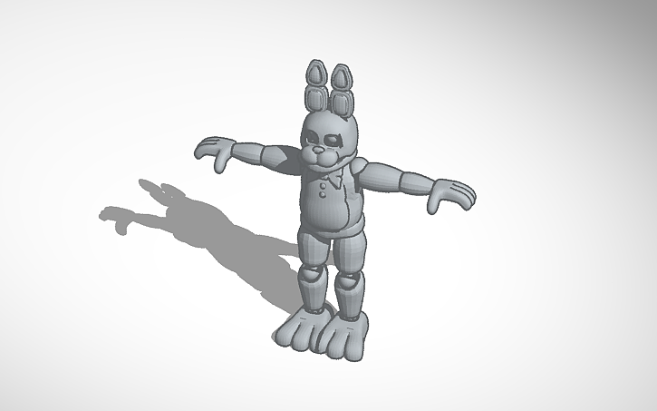 3D design 250mm fnaf uw bonnie - Tinkercad