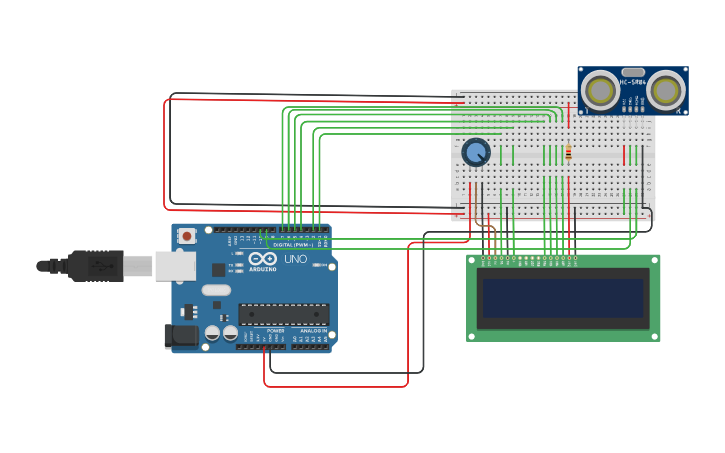 Circuit design distance - Tinkercad