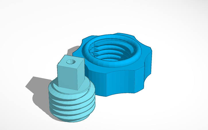 3D design bolt and screw | Tinkercad