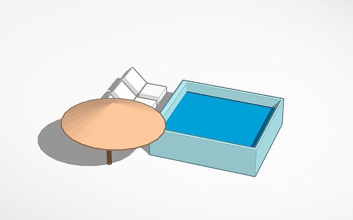 3D design POOL - Tinkercad