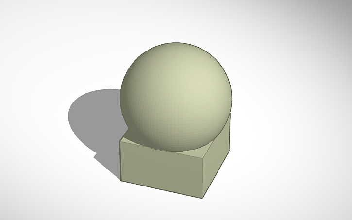 3D design sphere - Tinkercad