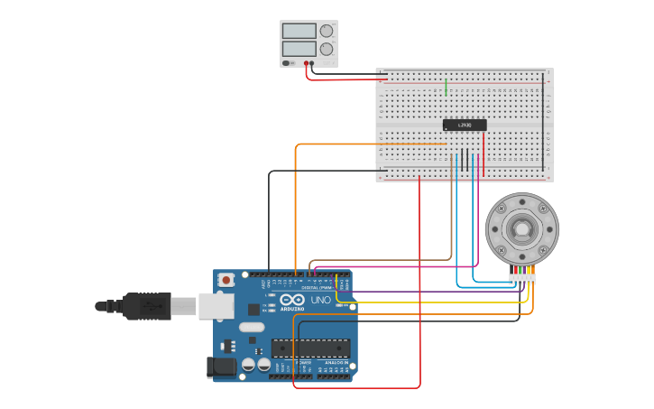 Circuit design RPM measurement - Tinkercad