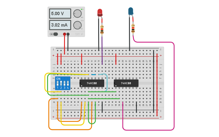 Circuit Design Half Adder Using Nand Gates Tinkercad