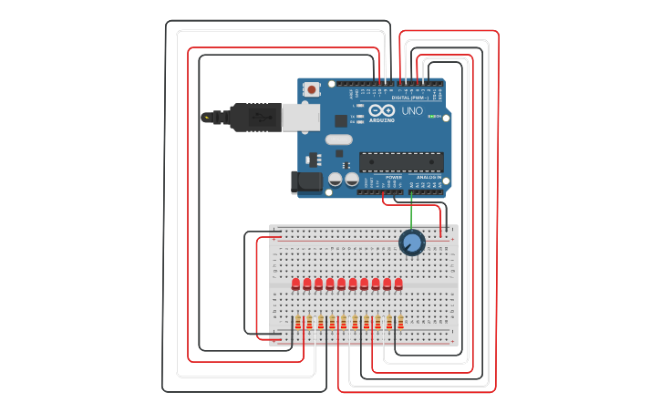 Circuit Design Led Com Potenciometro Tinkercad