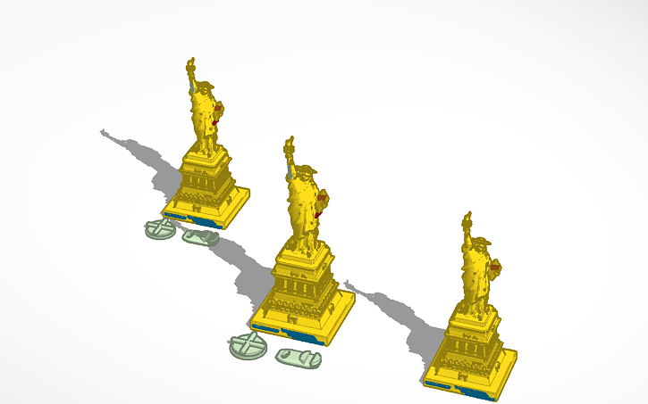 3D design Statue of Liberty Bank v2r1 - Tinkercad