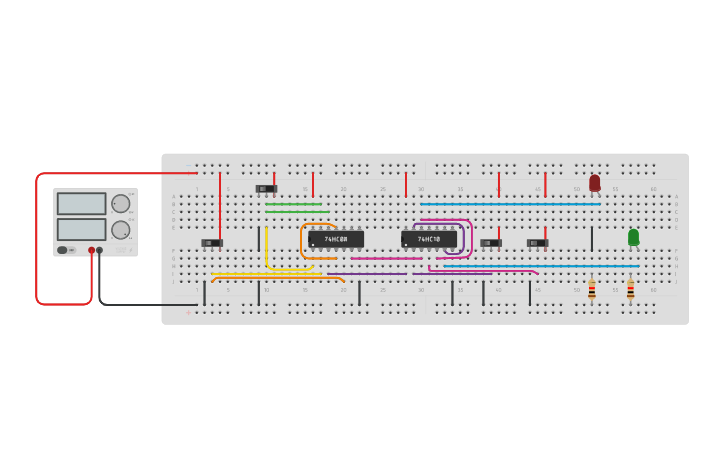 Circuit design Realization of D Flip Flop | Tinkercad Circuit design Realization of D Flip Flop | Tinkercad