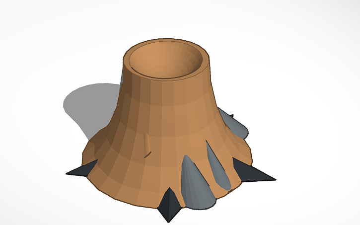 3D design fingerboard volcano | Tinkercad