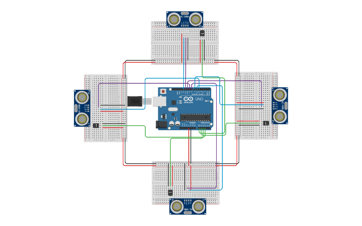 Circuit Design 360 Degree Hot Body Detection Tinkercad