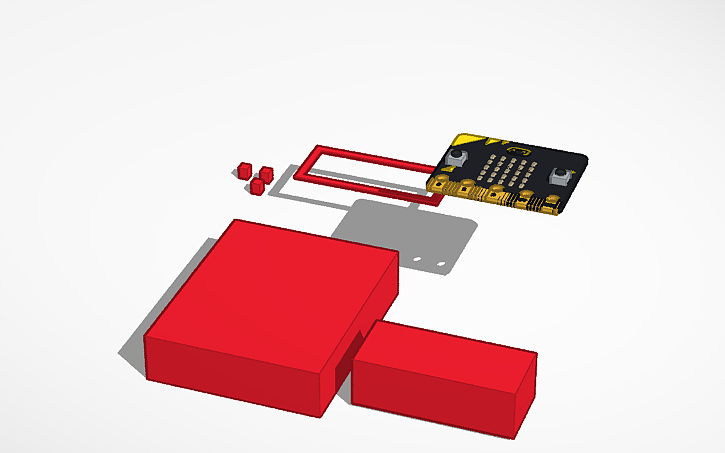 3D design Micro Bit Holder - Tinkercad