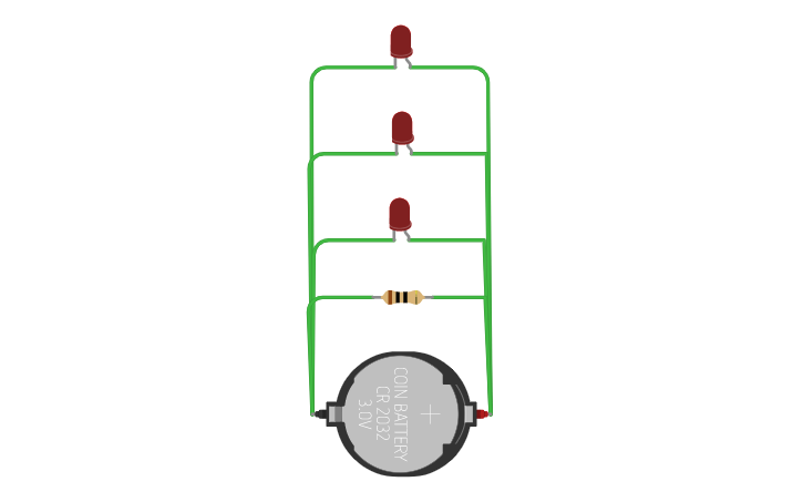 Circuit design parallel circuit with three led control by resister ...