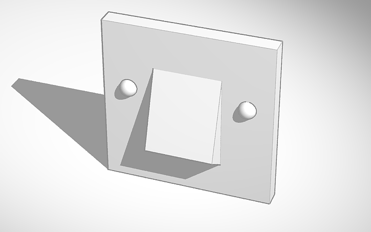 3d Design Light Switch Making Tinkercad