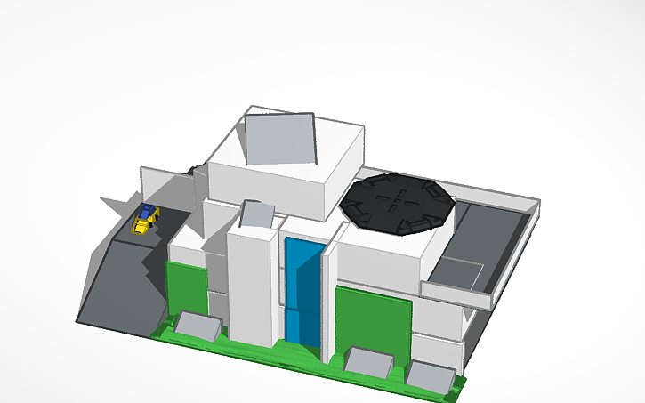 3D design Copy of Modern House with a lot of green | Tinkercad