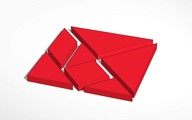 3D design Tangrams - Tinkercad