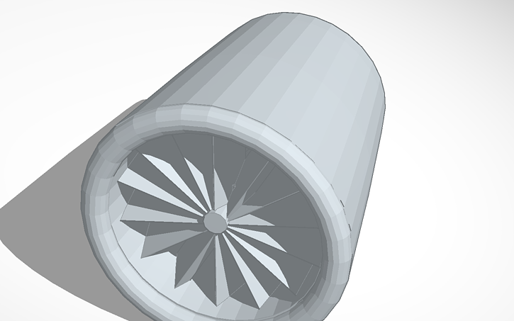 3D design Jet turbine - Tinkercad