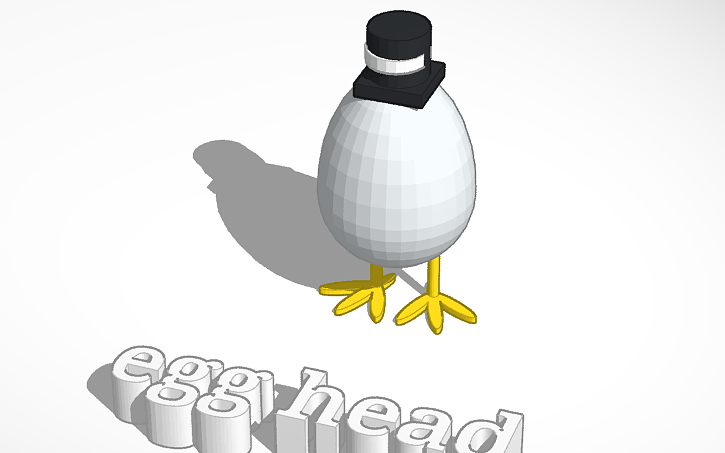 3D design egghead | Tinkercad