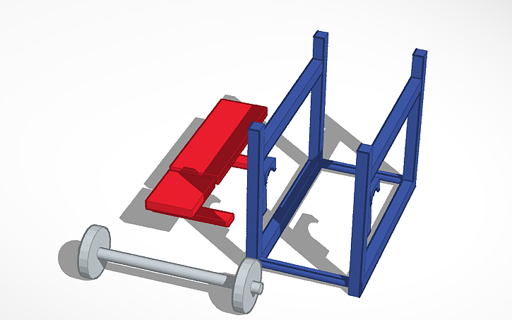 3D design Weight Room Rack - Tinkercad