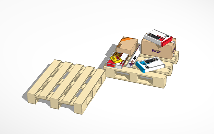 3D design Cargo Pallets - Tinkercad