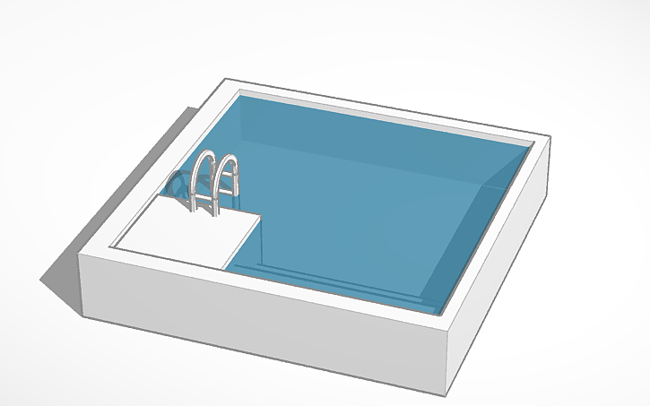 3D design swimming pool - Tinkercad