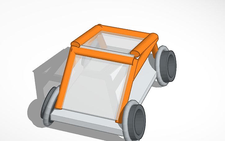3D design buggy - Tinkercad