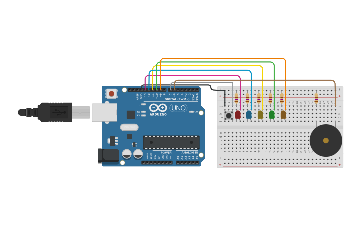 Circuit design ACTIVIDAD #4 - Tinkercad