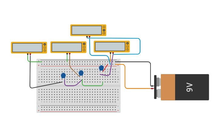 Circuit Design Rangkaian Paraller Kapasitor Tinkercad