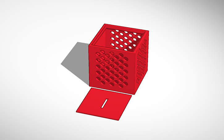 3D design Donation Box - Tinkercad