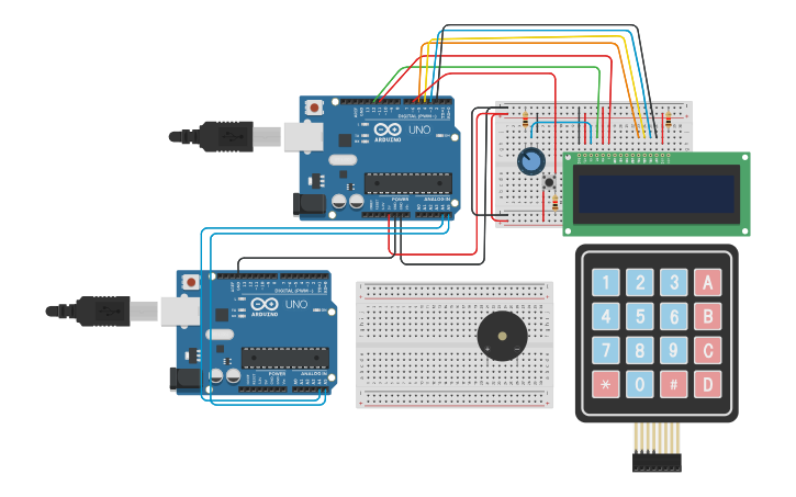 Circuit design group project(random lcd) - Tinkercad