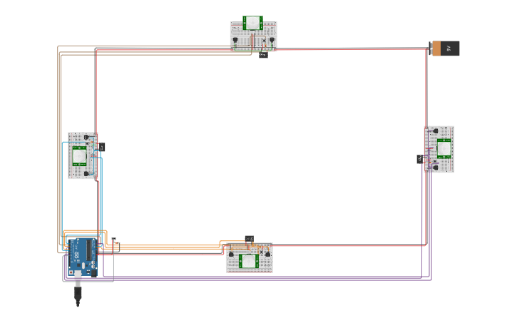 Circuit design Requerimiento 4y5 | Tinkercad