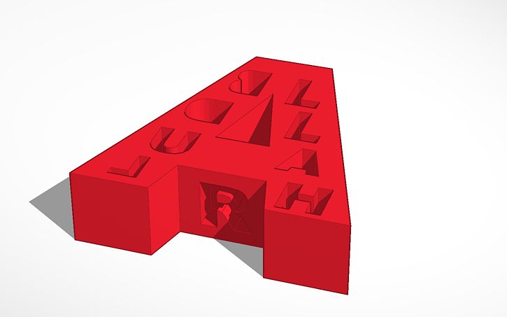 3D design 3-D Name | Tinkercad