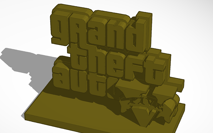 3D design GTA - Tinkercad
