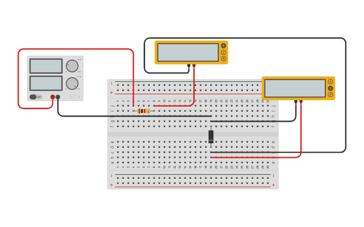 Circuit design reverse bias of zener diode - Tinkercad