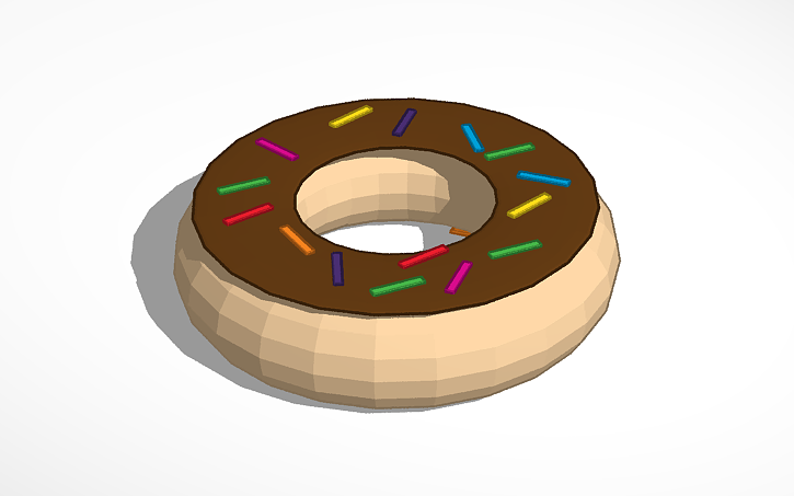 3D design donut - Tinkercad
