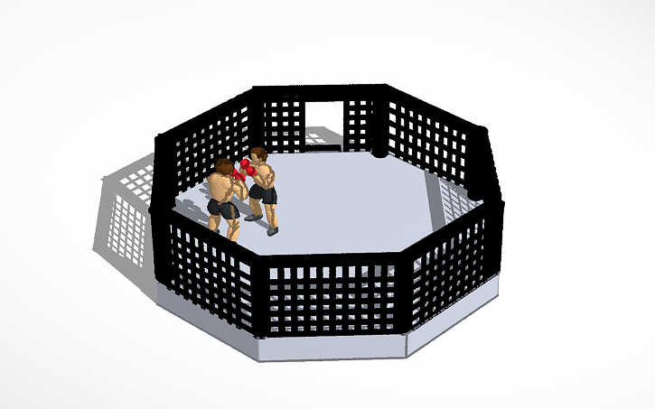 3D design UFC Octagon - Tinkercad