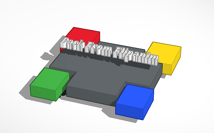 3D design Notice Board - Tinkercad