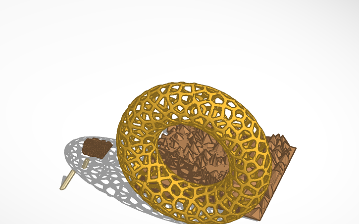 3d Design Copy Of Voronoi Donut Tinkercad