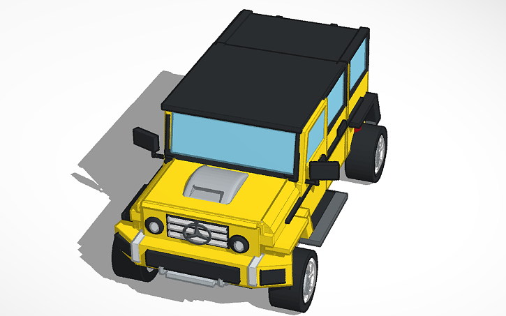 3d Design Mercedes G500 4x4 Squared Tinkercad