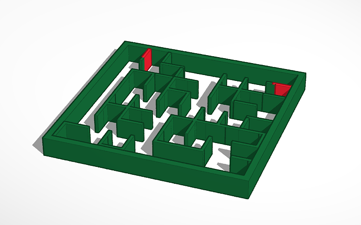 3D design Alex and Nate Shark 8x8 Maze - Tinkercad