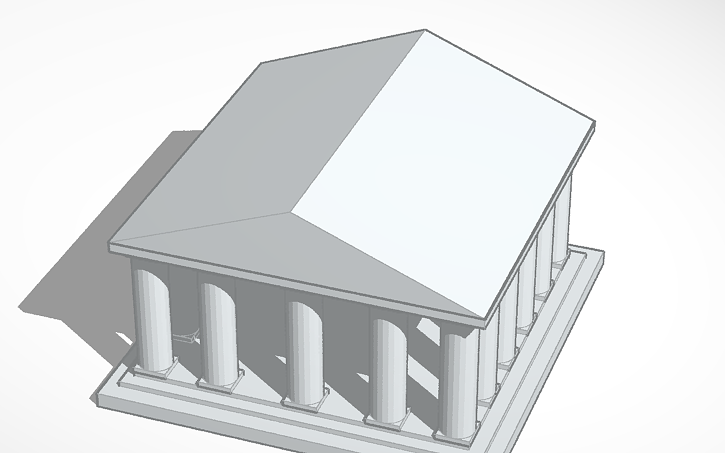 3D design Parthenon | Tinkercad