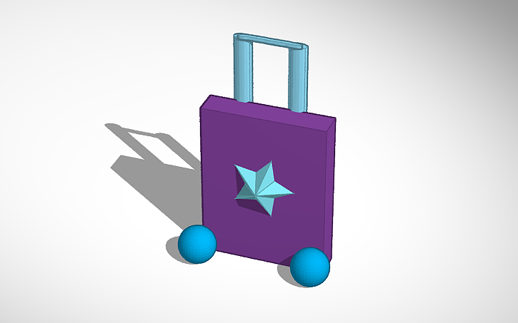 3D design Suitcase by my little sister! | Tinkercad