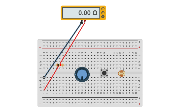 Circuit Design Activity 2 Breadboard And Resistors Tinkercad